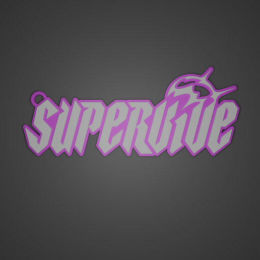 Archivo STL Supervive Logo Keychain - Multicolor 🗝️ ・Plan de impresora ...