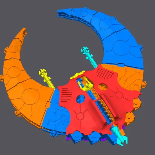3D file Bots N-Crescent 🎲 ・Template to download and 3D print・Cults