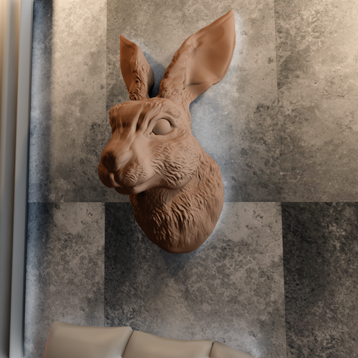 hare head wall mount