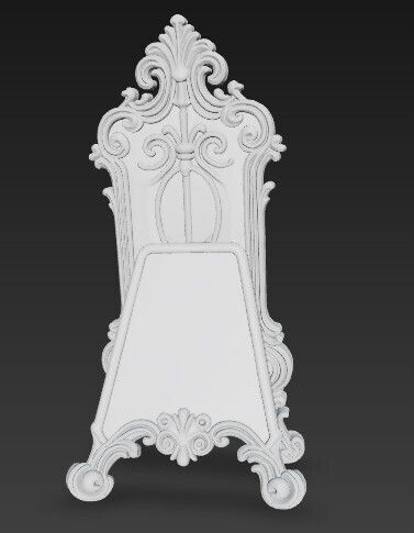 📱 Rococo Style Device Stand 3D Model・ STL File for 3D printing・Cults
