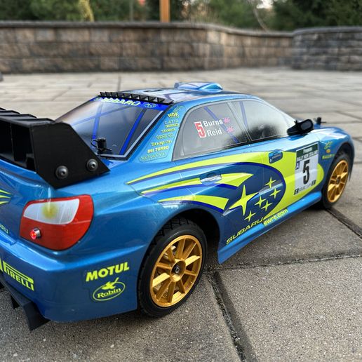 🪶 HPI WR8 Subaru 2006 WRC style rear wing spoiler・ STL File for 3D ...