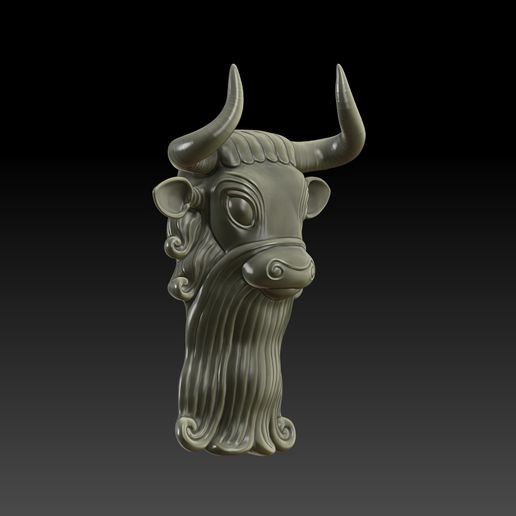 🐂 Bull Mask・ STL File for 3D printing・Cults