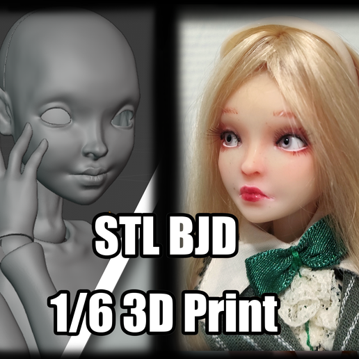 🧝 BJD STL 1/6 scale YOSD・ STL File for 3D printing・Cults