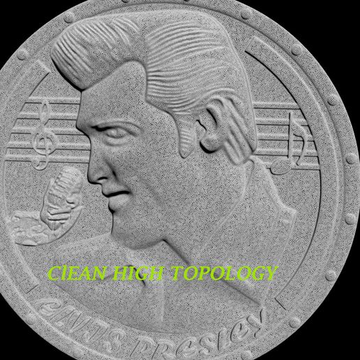 STL file Elvis Presley coin 🪙 (OBJ)・3D printing template to download・Cults
