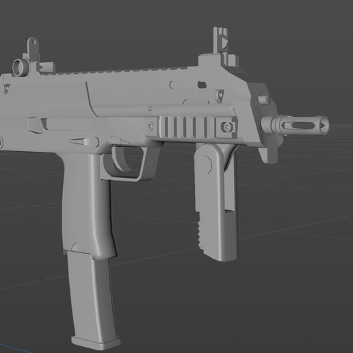 OBJ file German MP7 submachine gun-1 🗺️ ・3D printing idea to download・Cults
