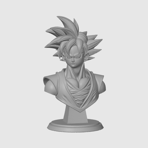 👤 Son Goku Bust – Dragon Ball Z Fan Art Collectible・ STL File for 3D ...