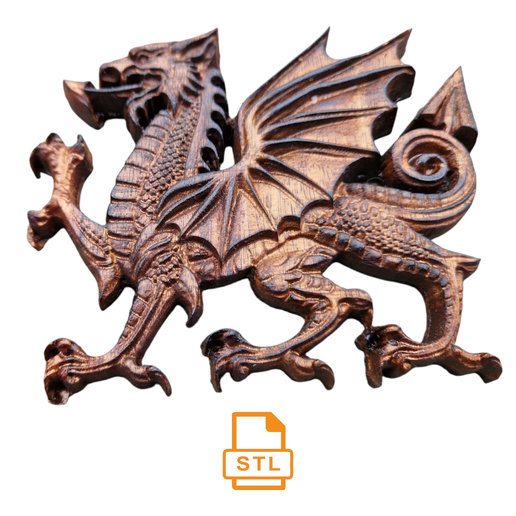 STL file Welsh Dragon 🐉 ・3D printable model to download・Cults