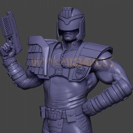 🧑‍⚖️ Judge Dredd stl・ 3D File for 3D printing・Cults