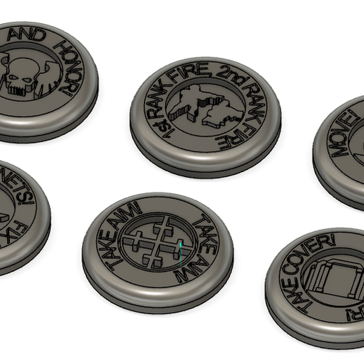 🎲 Astra Militarum Order Tokens - 10th Ed・ 3D File for ・Cults