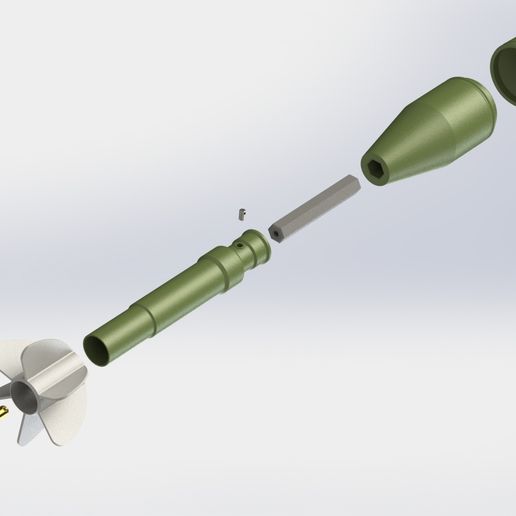 🇷🇸 Yugoslav M60 HEAT Rifle Grenade・ 3D File for 3D printing・Cults