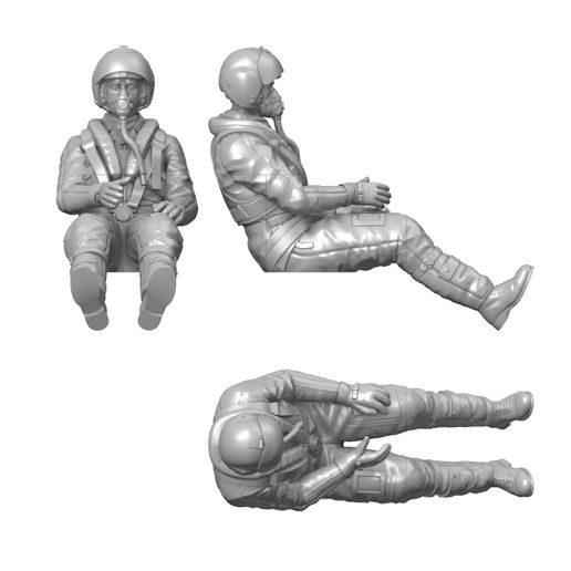 🥶 Cold War RAF Pilot・ STL File for 3D printing・Cults