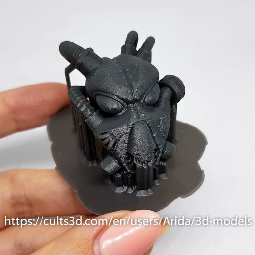 🪖 Fallout 2 enclave power armor helmet - high detailed・ STL File for ・Cults