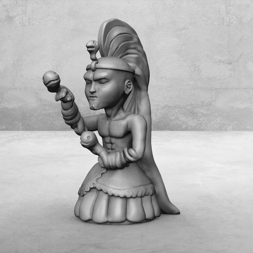 STL file Oxumare Cute Orixa 🗿 (OBJ)・3D printer design to download・Cults