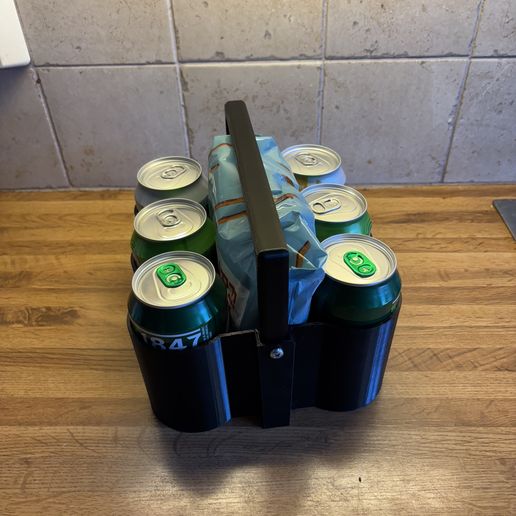 🍺 6 pack beer holder・ STL File for 3D printing・Cults