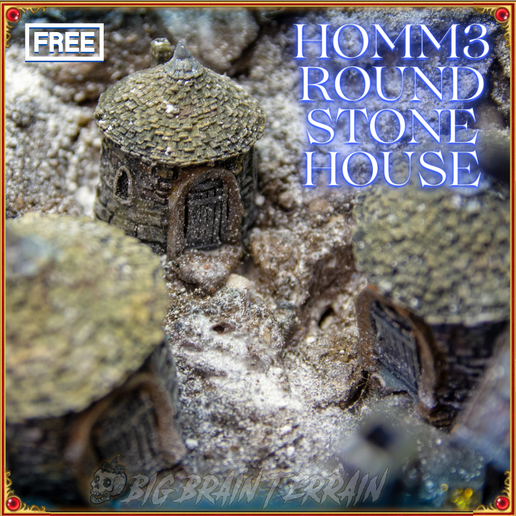 🏘️ HoMM3: Tower town rondhouse・Free OBJ File for 3D printing・Cults