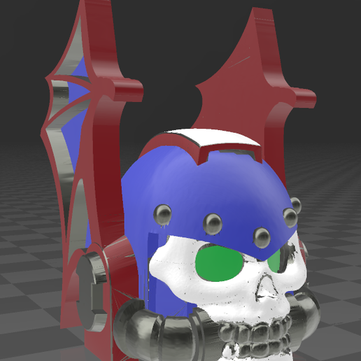 🪖 WAERABLE HELMET- Night Lords・ 3MF File for 3D printing・Cults