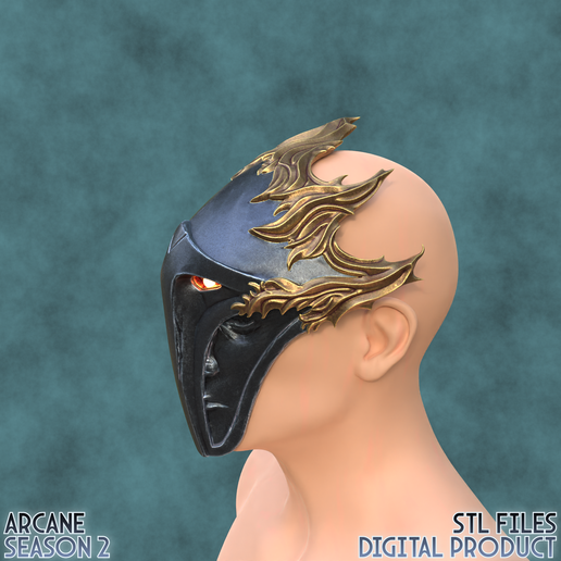 🎭 Viktor Hexteck Form Cosplay Mask Arcane League of Legends・ 3D File ...