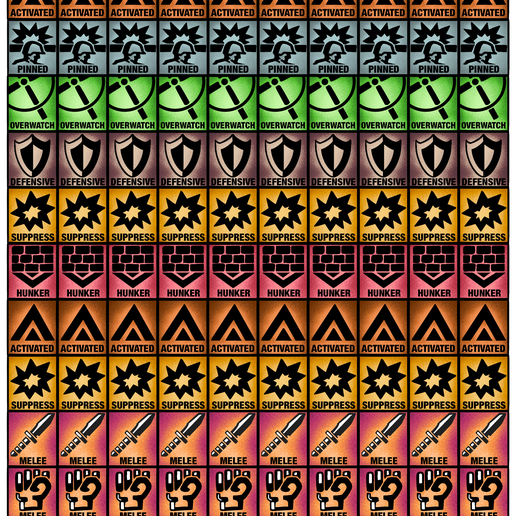 🔮 OnePageRules Grimdark Future Game Tokens・Free 3D File for ・Cults