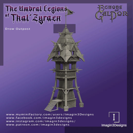 3D file Drow Outpost 🎲 ・3D printable model to download・Cults