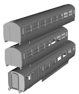 🥉 LNER Silver Jubilee Triplet set 3rd corr coach E/F 3rd brake coach G ...