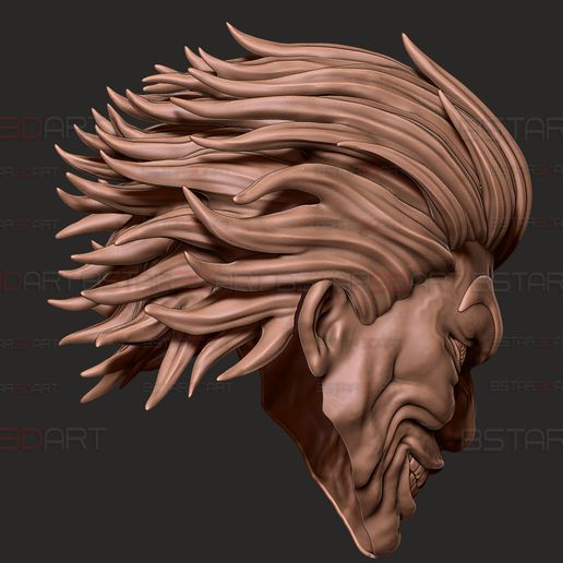 Archivo 3D Yujiro Hanma Head Mask (With Hair Ver) - Baki Anime ...