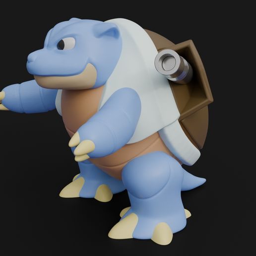 🐉 Blastoise Pokemon statue Fan Art・ STL File for 3D printing・Cults
