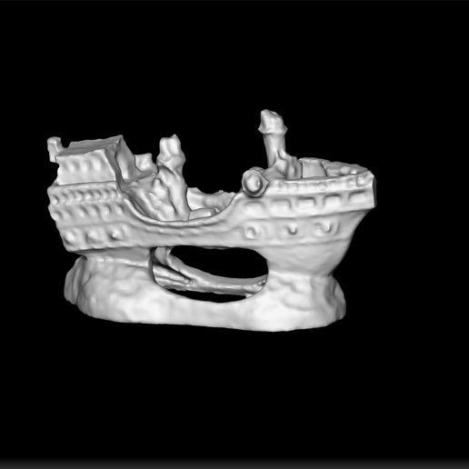STL file Stoops Ship - Sunken Ships For Aquarium - Aquarium Ship ...