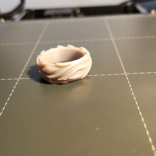 Free STL file ring decorated in texture 💍 (3MF and GCODE)・3D print ...