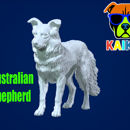 🐱 The Australian Shepherd - Australian Berger model - 3D print・ 3D File ...