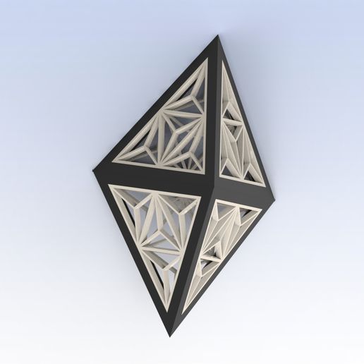 🔺 Kumiko Andon tetrahedron triangle pyramid Asanoha decoration lamp tea ...