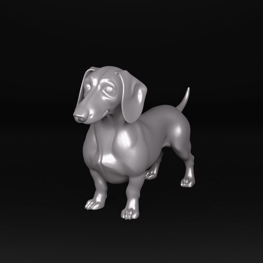 Archivo STL Stylized Dachshund STL File – Fun & Unique 3D Printable ...