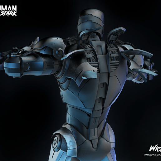 👨 Wicked Marvel Iron Man 2023 Sculpture: Tested and ready for 3d ...