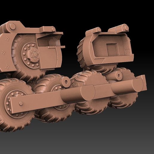⭐ Landmaster Tri Star Wheels Royalty Free Licence・ 3D File for ・Cults