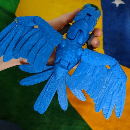 🦜 Scarlet Macaw Articulated Figure・ STL File for 3D printing・Cults