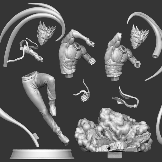 STL file Garou 👾 ・3D printable model to download・Cults