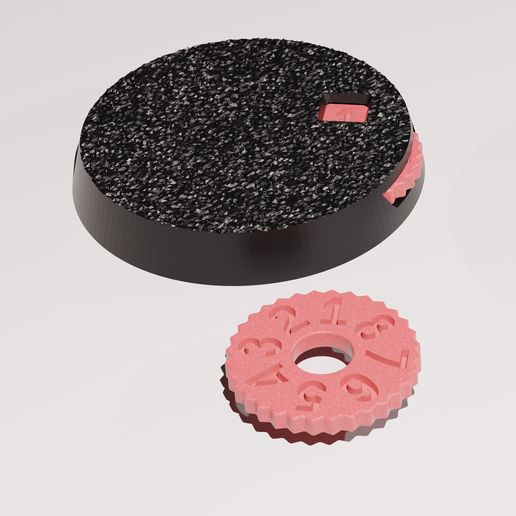🎲 28mm round base with wound tracker・ STL File for 3D printing・Cults