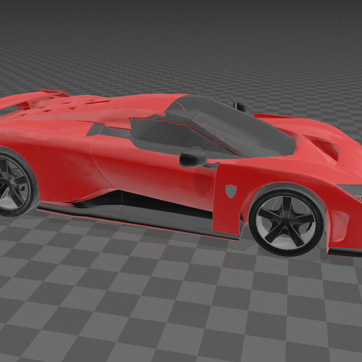 STL file Ferrari F80 (Low Poly) 🚗 (OBJ and 3MF)・Model to download and ...