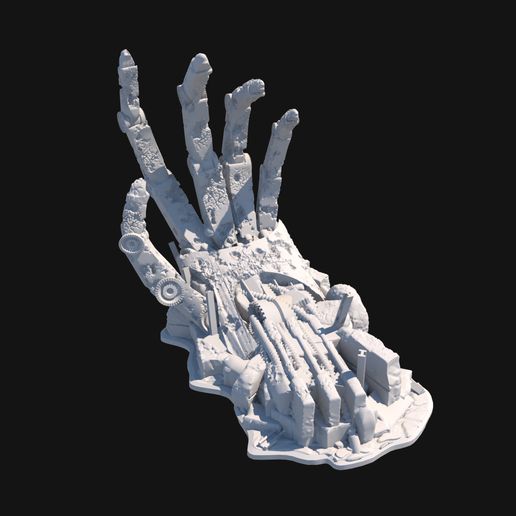🤖 Giant robot left hand・ STL File for 3D printing・Cults