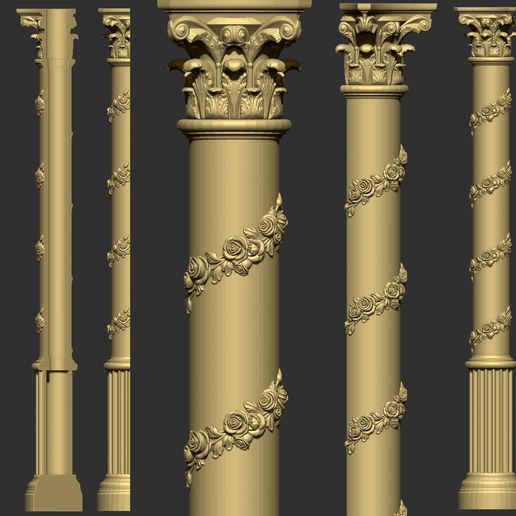 STL file Columns Classical Decoration N1 🏛️ (OBJ)・Model to download and ...