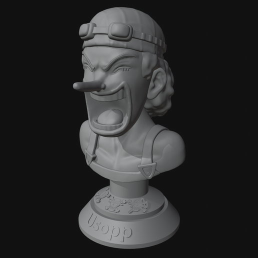 STL file Usopp Bust 👤 ・Design to download and 3D print・Cults