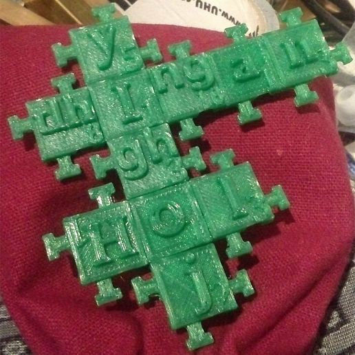 Free 3D file Klingon scrabble tiles (interlocking) ♟ ・3D printer model ...