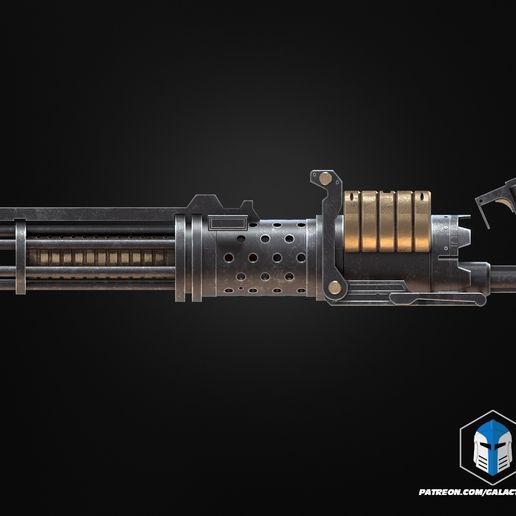 🔫 Z-6 Rotary Cannon - 3D Print Files・ 3D File for 3D printing・Cults