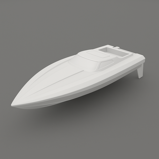🚤 RC Speedboat 30 cm - Customized model・Free STL File for 3D printing・Cults