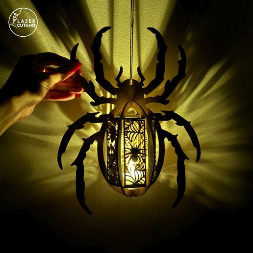 🎃 Halloween Spider Candle Holders Set・ 3D File for CNC machining ...
