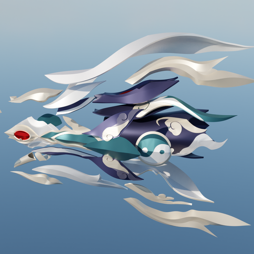 3D 文件 Honkai impact 3rd Fu hua Azure Empyrea Gauntlets Cosmic Duality ...