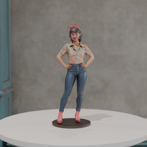 👩 woman model pin up・ 3D File for 3D printing・Cults