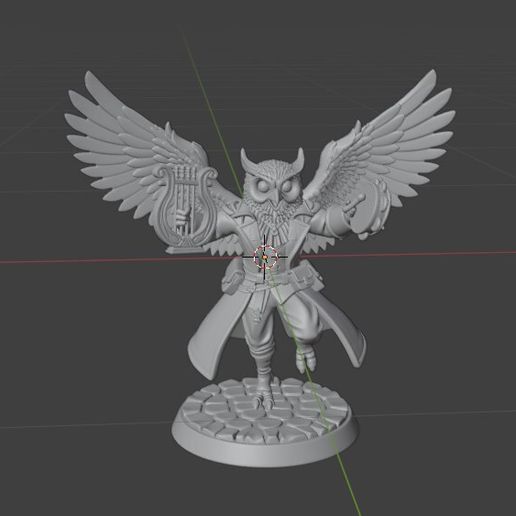 🦉 dnd owlin bard・ STL File for 3D printing・Cults