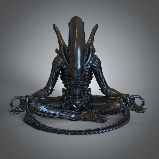 👽 alien yoga 3d print model V1.1・ STL File for 3D printing・Cults