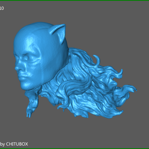 🦸‍♀️ Catwoman Head Jim Balent Version・ STL File for 3D printing・Cults