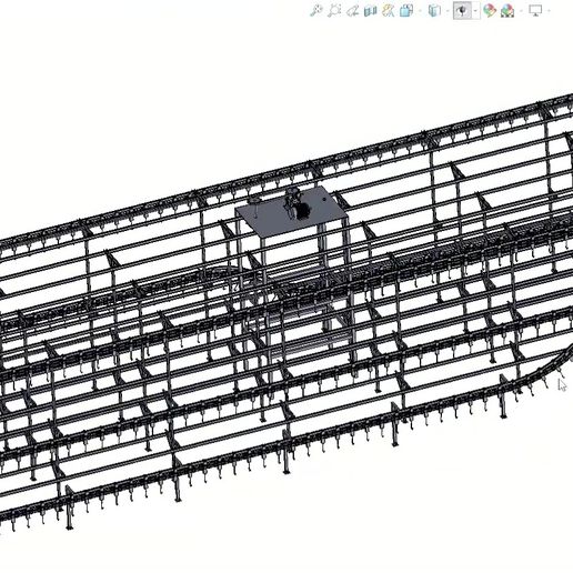 🎨 3D CAD Model, Automatic Electrostatic Powder Coating Line – Metal ...